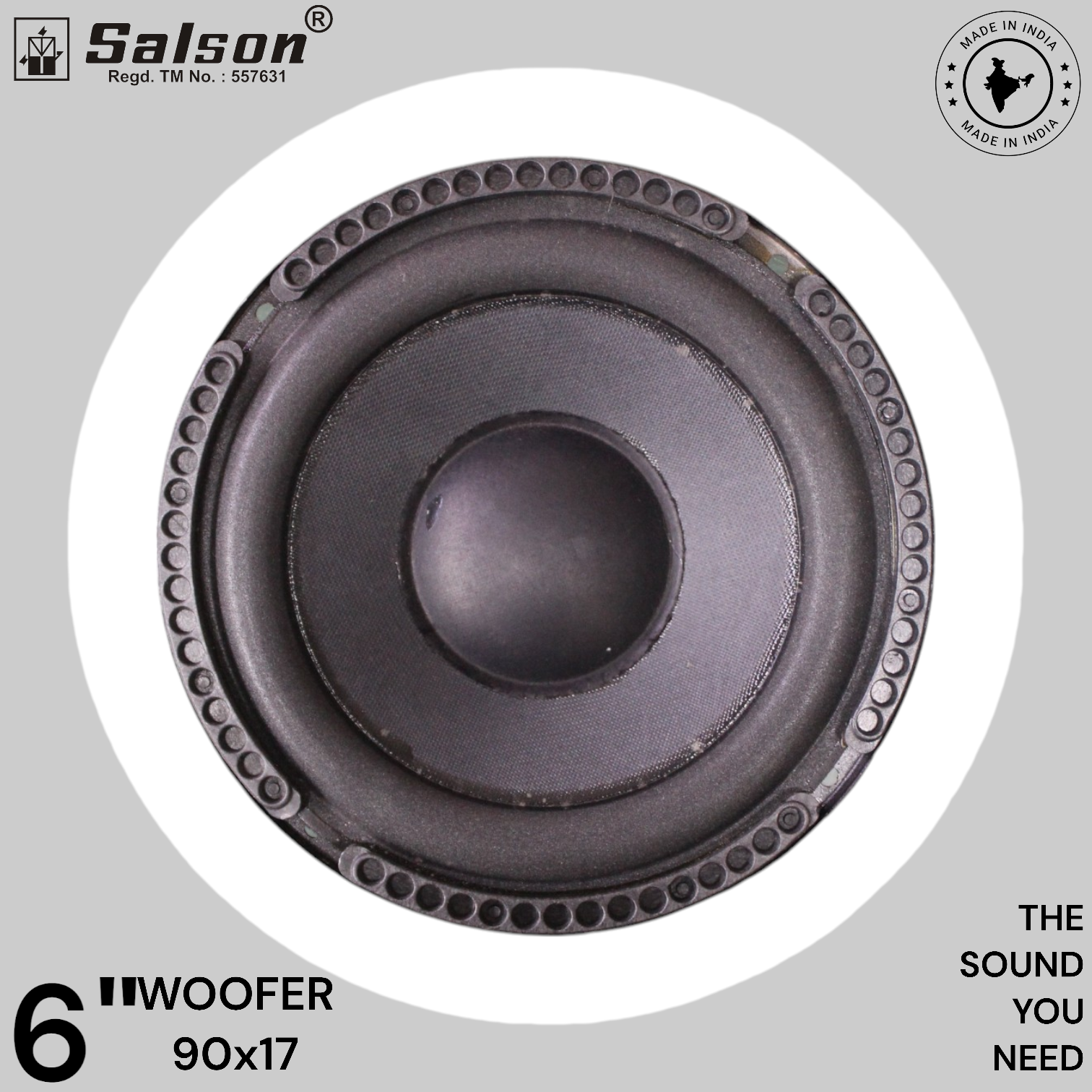 6 INCH WOOFER 90x17 BLACK PLAIN. – CULT AUDIO